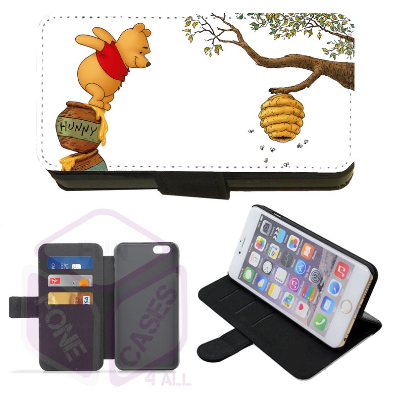 Winnie the Pooh Tigger Eeyore Piglet Honey Flip/wallet Phone - Etsy