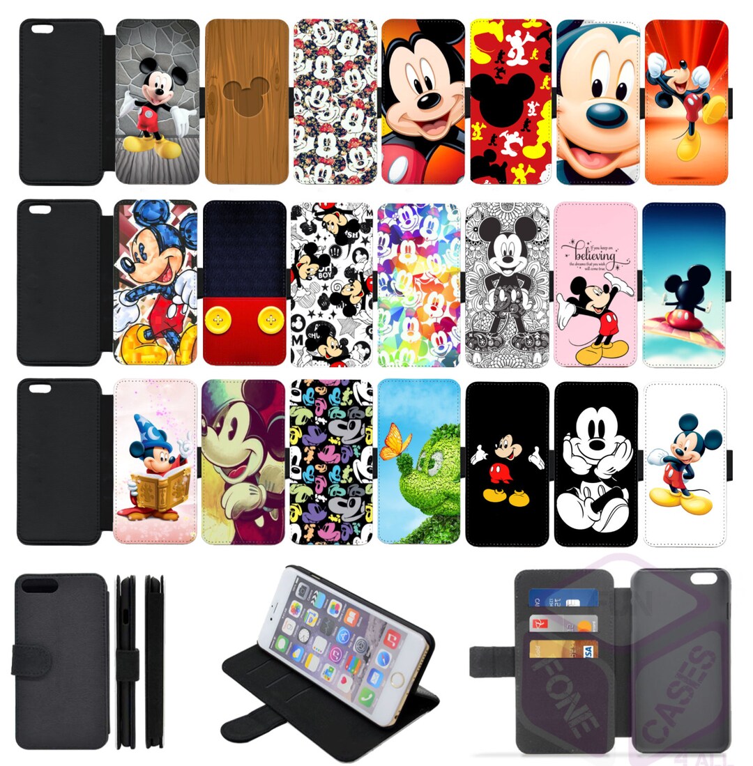 Mickey Mouse Disney Inspired Flip Phone Case Wallet Compatible With ...