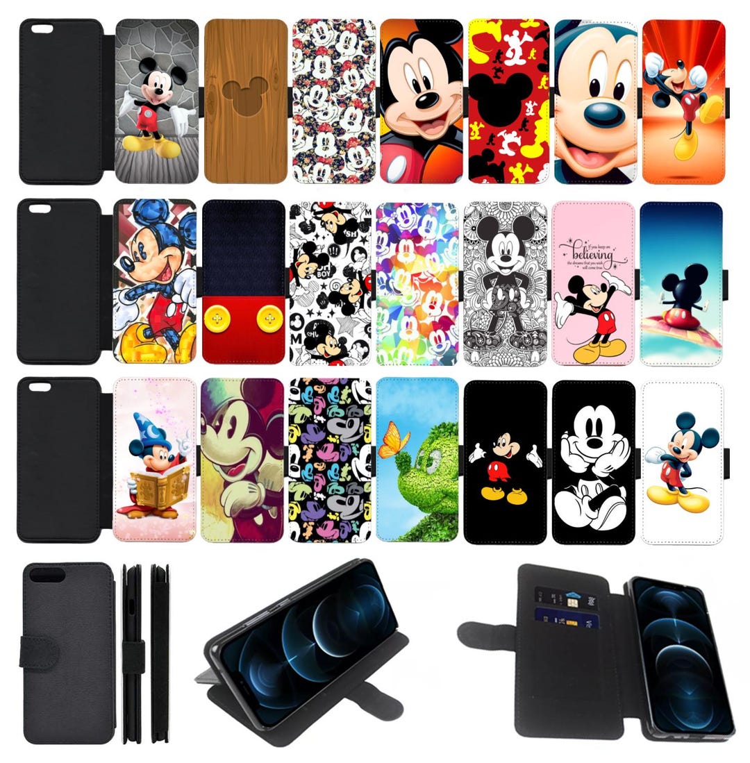 Mickey Mouse Disney-inspired Flip Wallet Phone Case Cover for Iphone ...