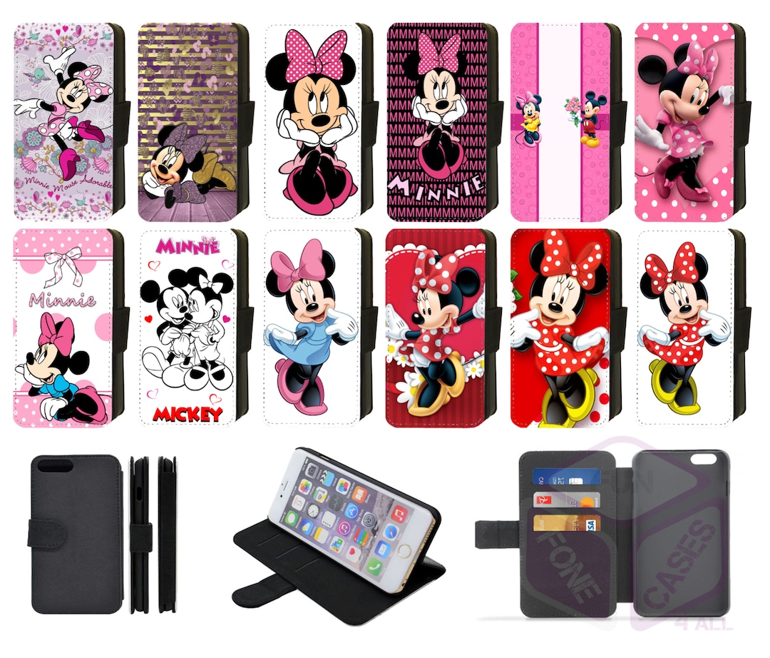 Minnie Mouse Disney Inspired Flip Phone Case Wallet Compatible With ...