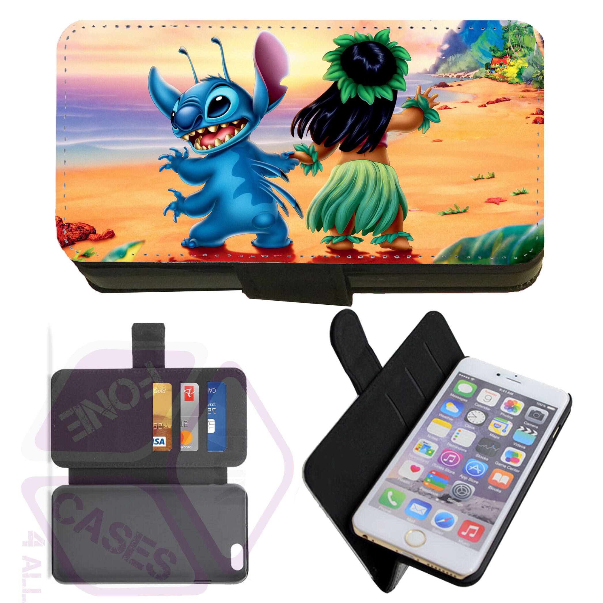 Lilo and Stitch Disney Inspired Flip Phone Case Wallet Iphone - Etsy ...