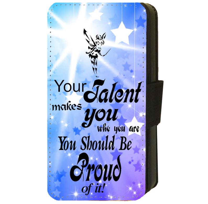 Tinkerbell Fairy Disney Inspired Flip/wallet Phone Case for All Apple ...