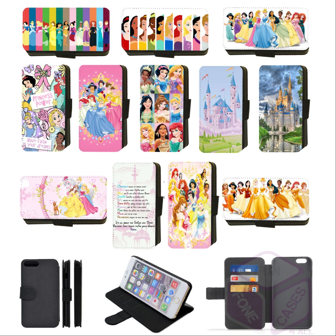 Disney Princes Castle Inspired Flip/wallet Phone Case Compatible With ...