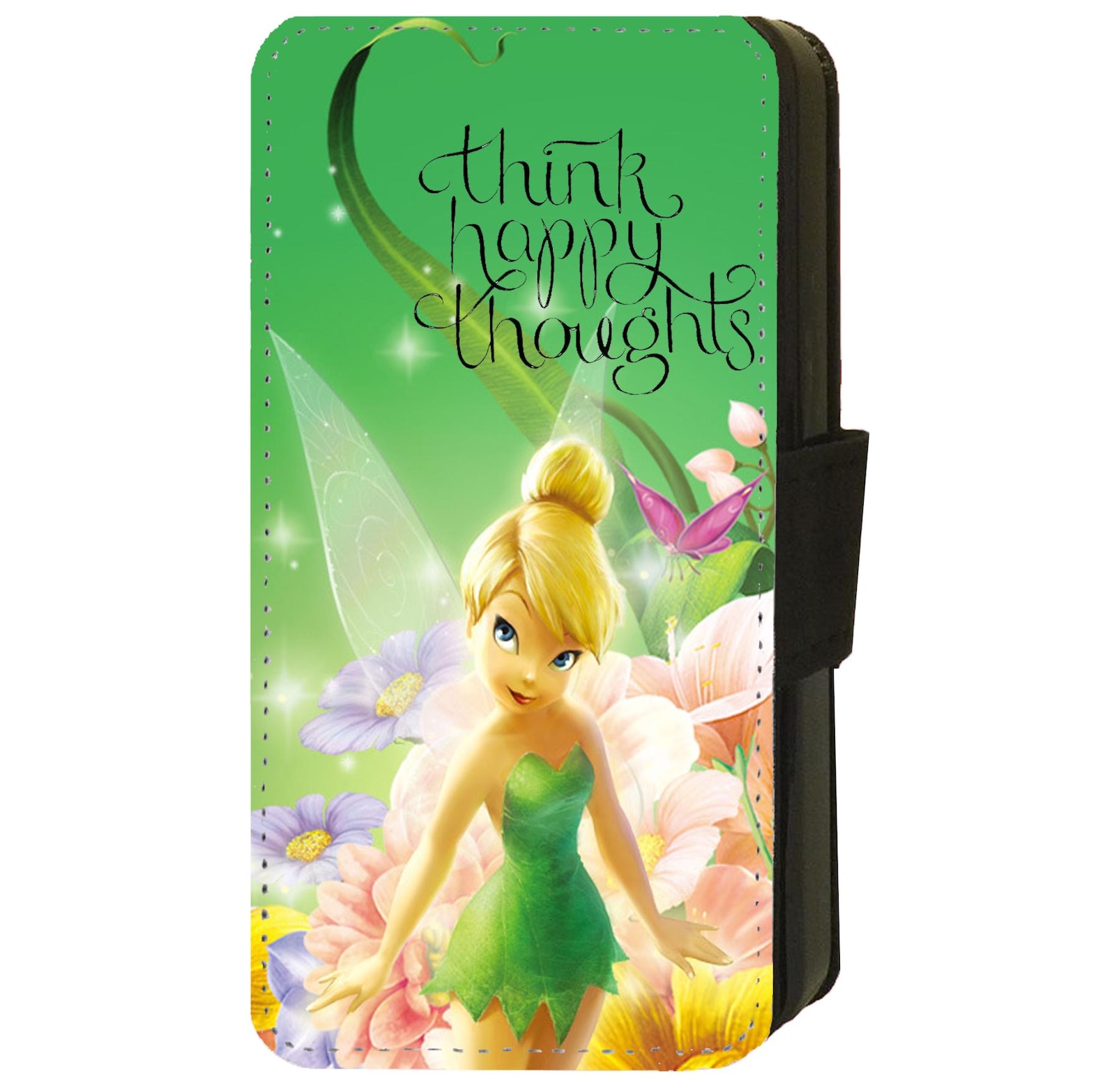 Tinkerbell Fairy Disney Inspired Flip/wallet Phone Case for All Apple ...
