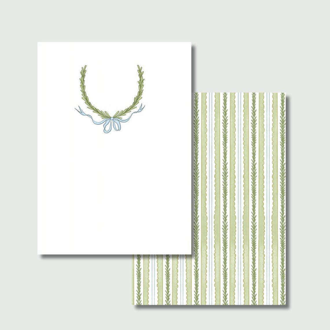 Holiday Garland Pattern Clipart Files for Christmas Cards, PNG Art - Etsy
