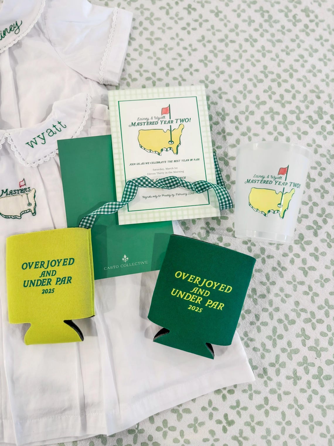 Masters Inspired Birthday Invitation, Golf Party Invite - Etsy