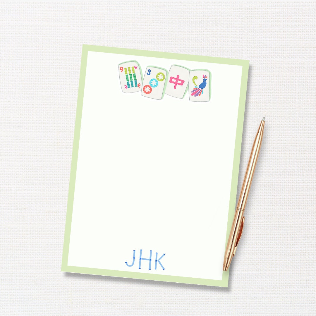 Mahjong Notepad | Personalized Gifts| Mahj Gifts - Etsy
