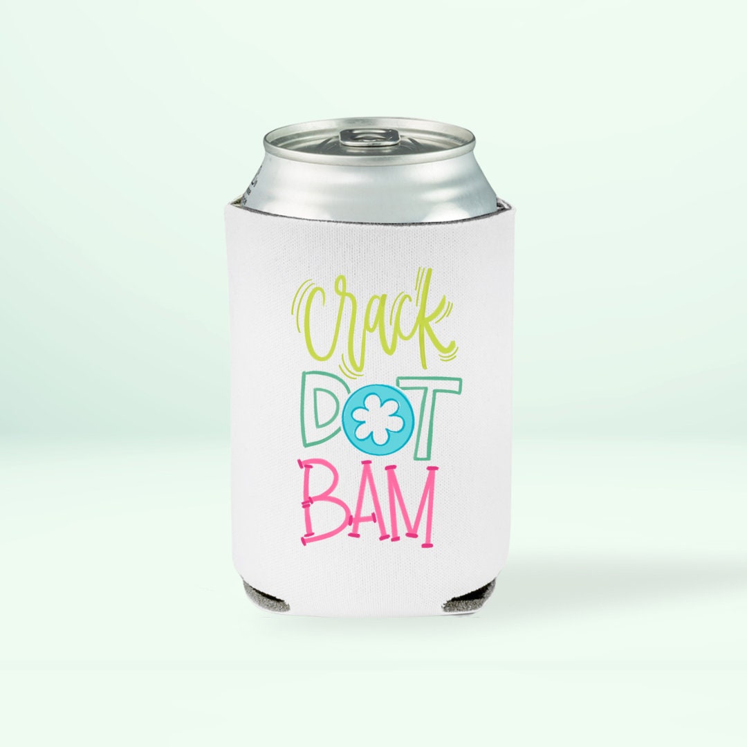 Mahjong Can Koozie | Crack Dot Bam Huggie | Full Color Mahj Can Cooler ...