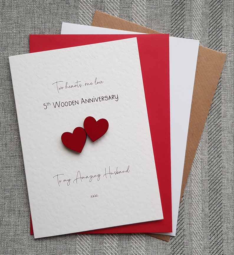 5th Wedding Anniversary Card Wooden Anniversary Giftwooden Etsy 5th Wedding Anniversary Card Wooden Anniversary Giftwooden Etsy