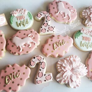 Two Wild Jungle Themed Cookies (36 Cookies) - Etsy