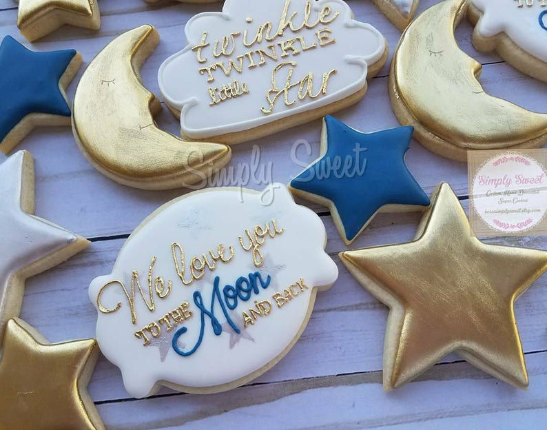 Twinkle Twinkle Little Star Cookies (48 Cookies) - Etsy
