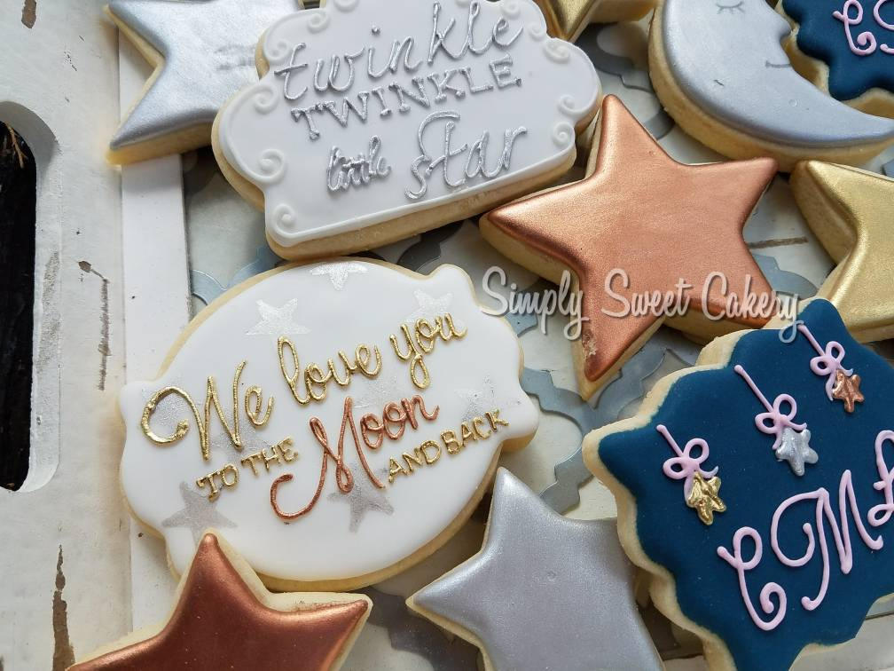 Twinkle twinkle little star cookies 48 cookies | Etsy