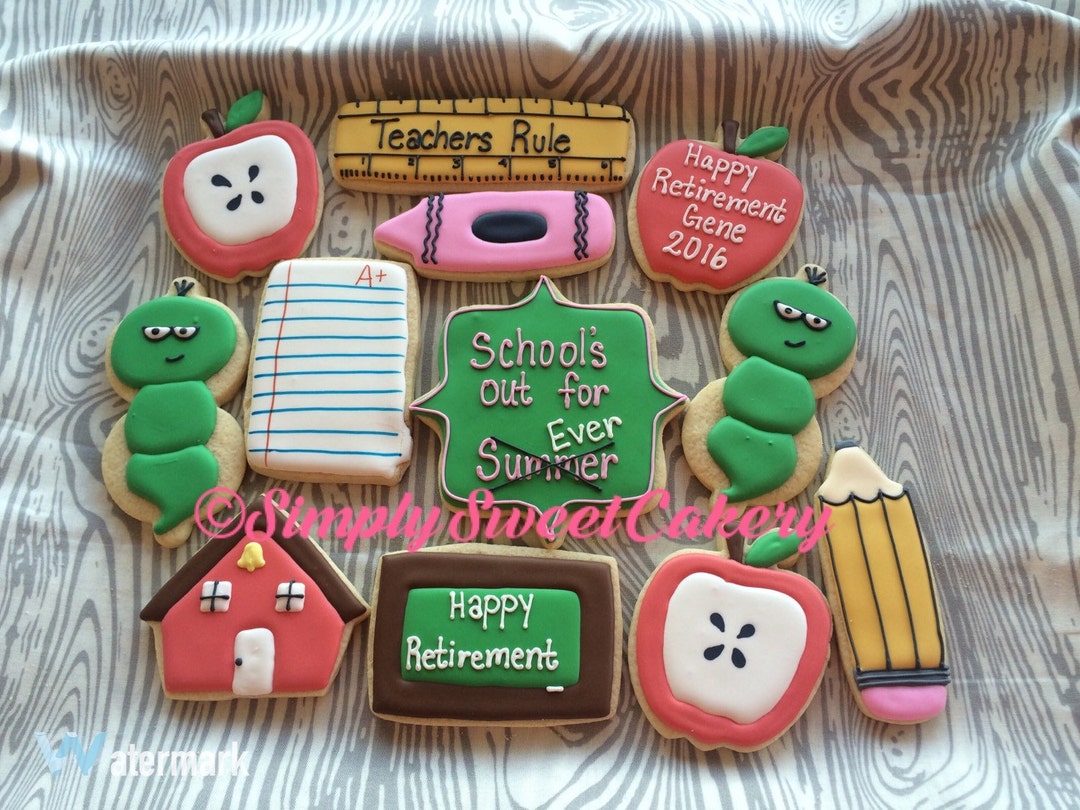 Teacher/back to School Cookies (36 Cookies) - Etsy