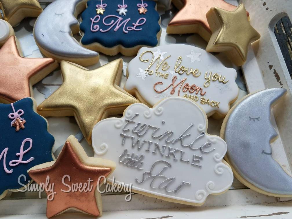 Twinkle twinkle little star cookies 48 cookies | Etsy