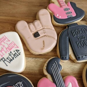 Born Two Rock, Rock Music Themed Cookies (36 Cookies) - Etsy