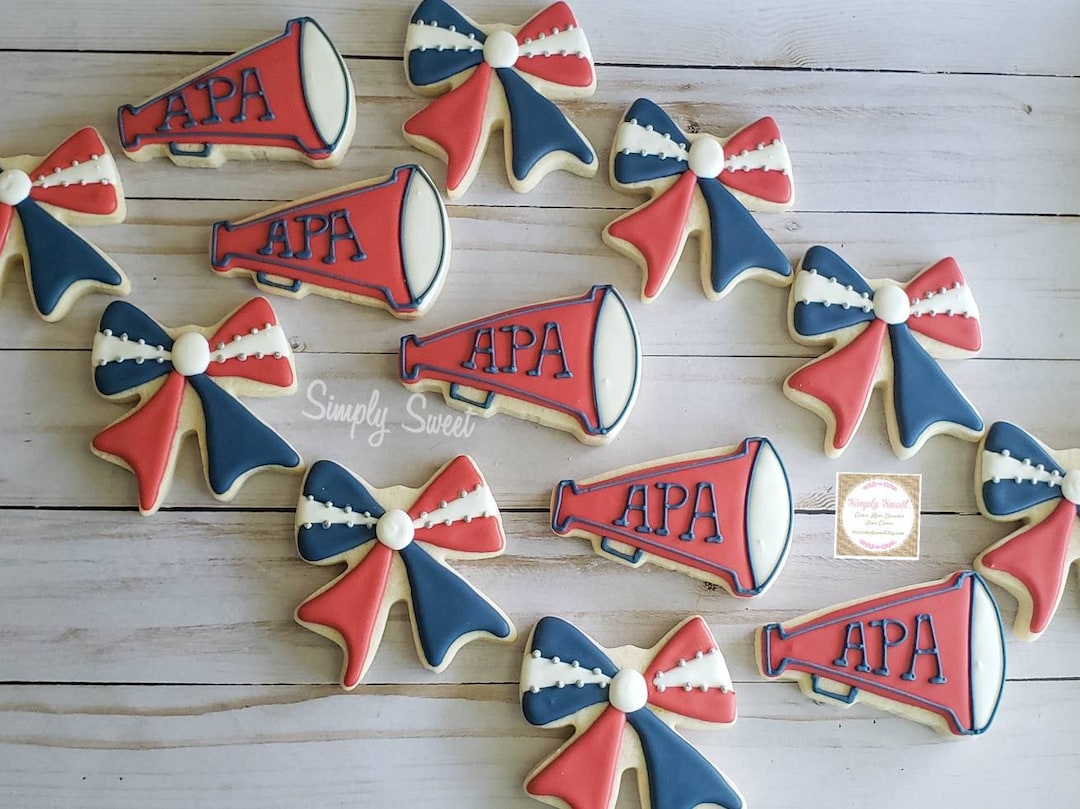 Cheer Bows and Megaphones (36 Cookies) - Etsy