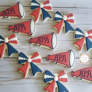 Cheer Bows and Megaphones (36 Cookies) - Etsy
