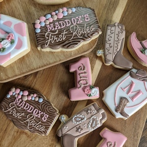 Cowboy, Rodeo Themed Cookies (36 Cookies) - Etsy
