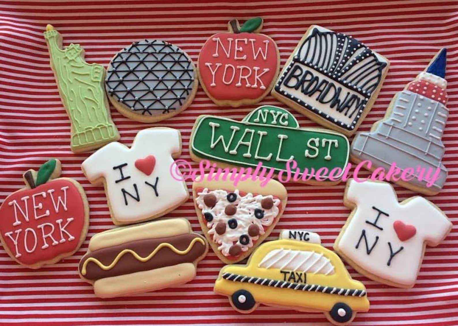 New York City Cookies (36 Cookies) - Etsy