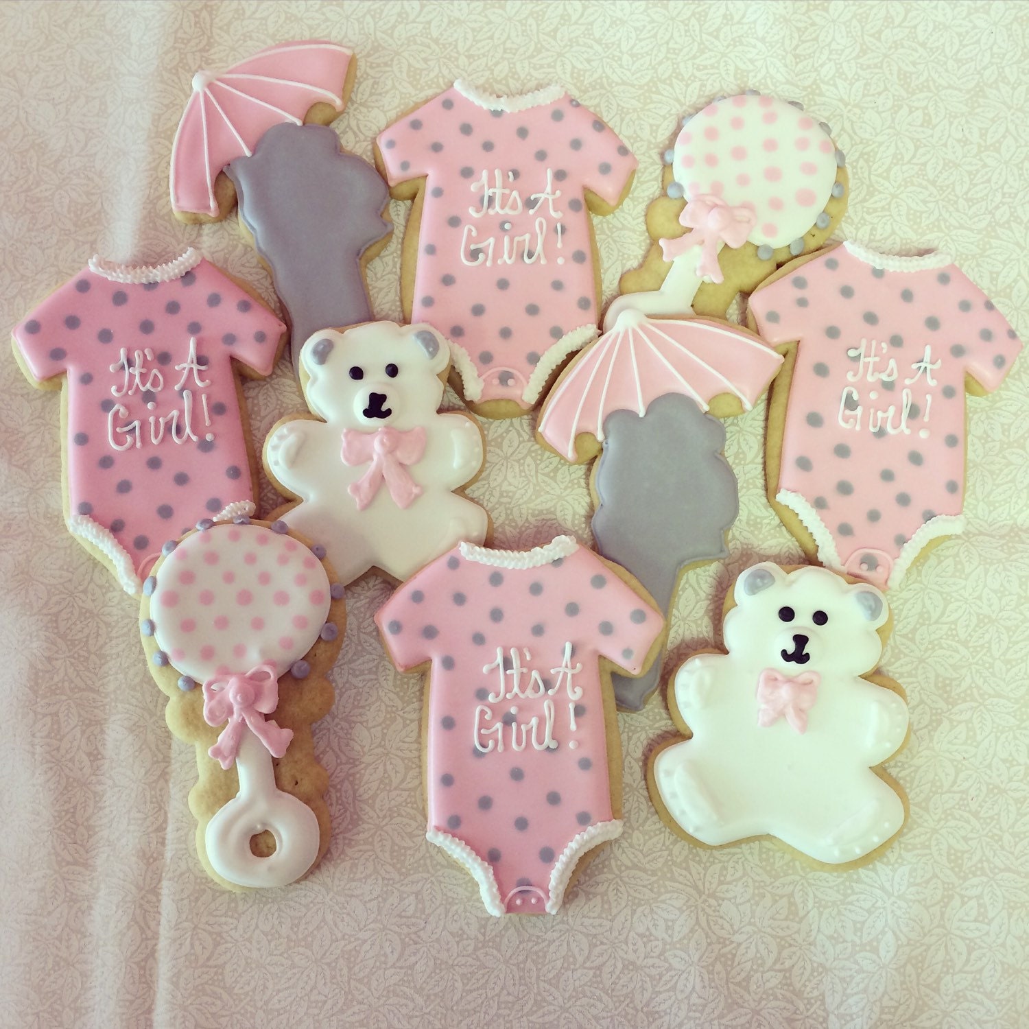 Baby Girl Cookies 36 cookies | Etsy