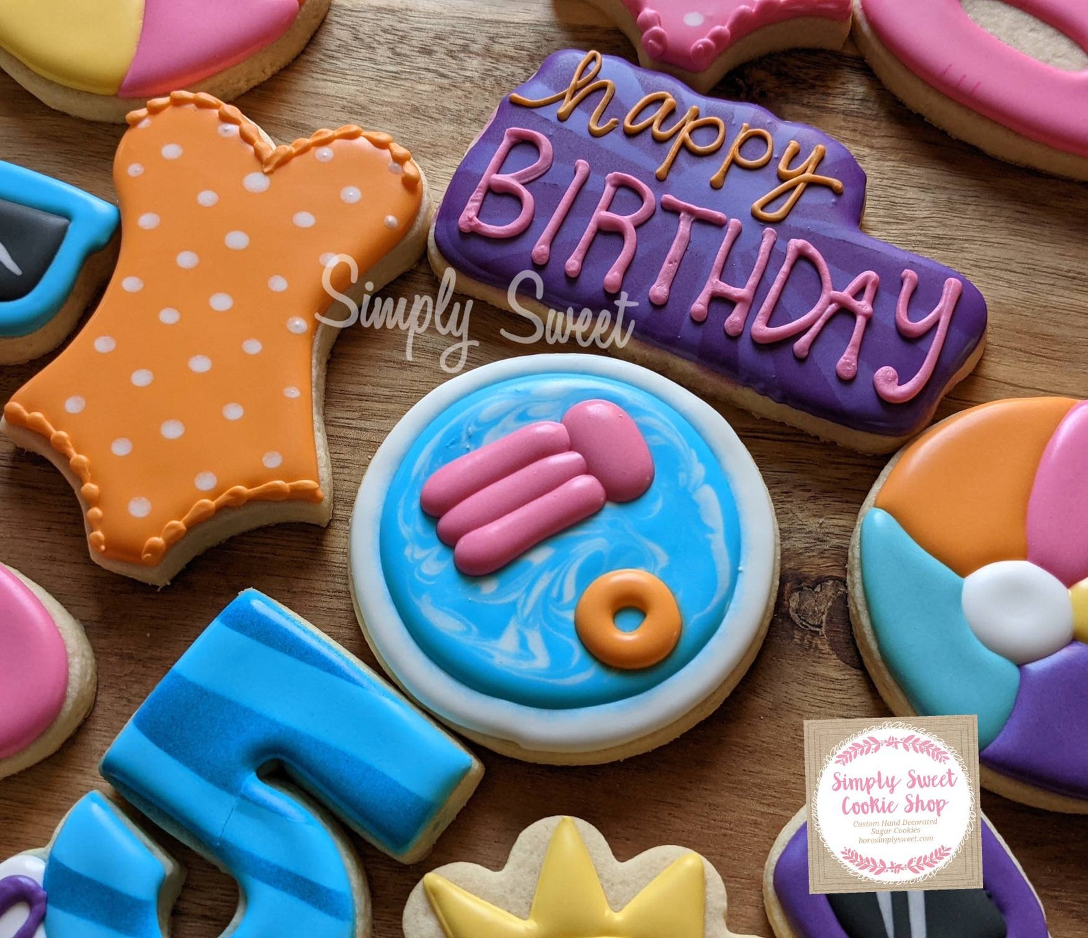 Pool Party Summer Beach Cookies 36 Cookies - Etsy