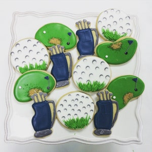 Golf Themed Sugar Cookies 36 Cookies - Etsy