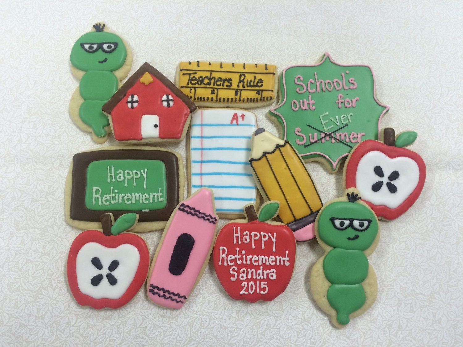 Teacher/back to School Cookies 36 Cookies | Etsy