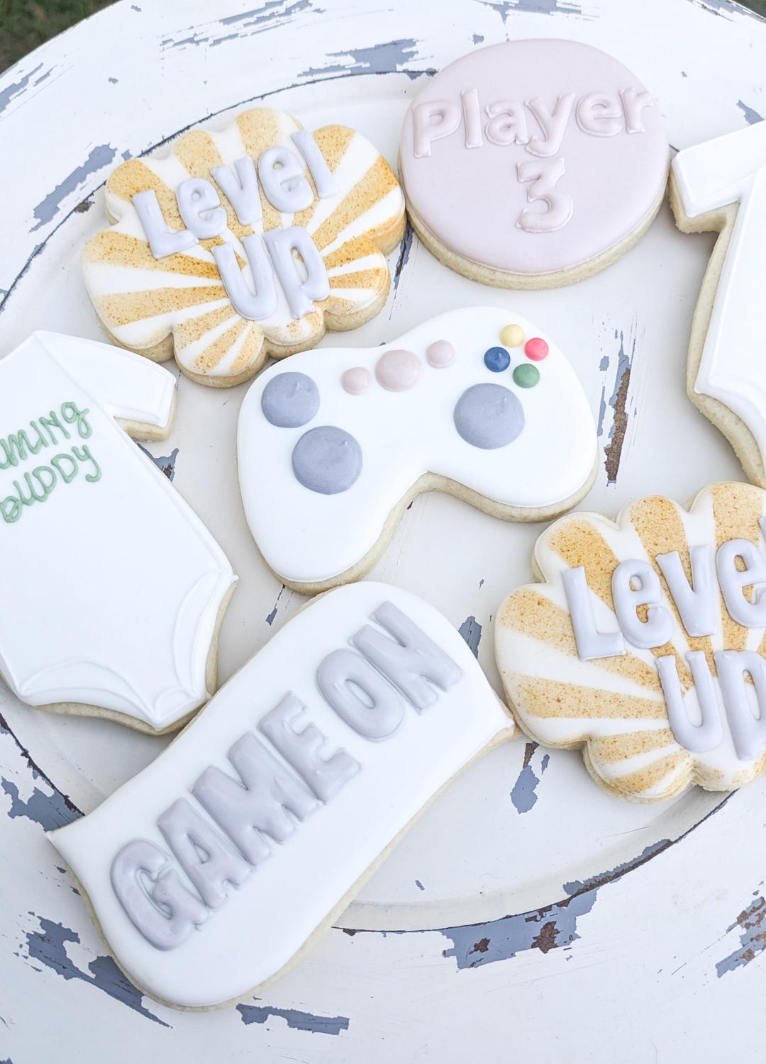 Video Game, Gamer Baby Shower Cookies ( 36 Cookies) - Etsy