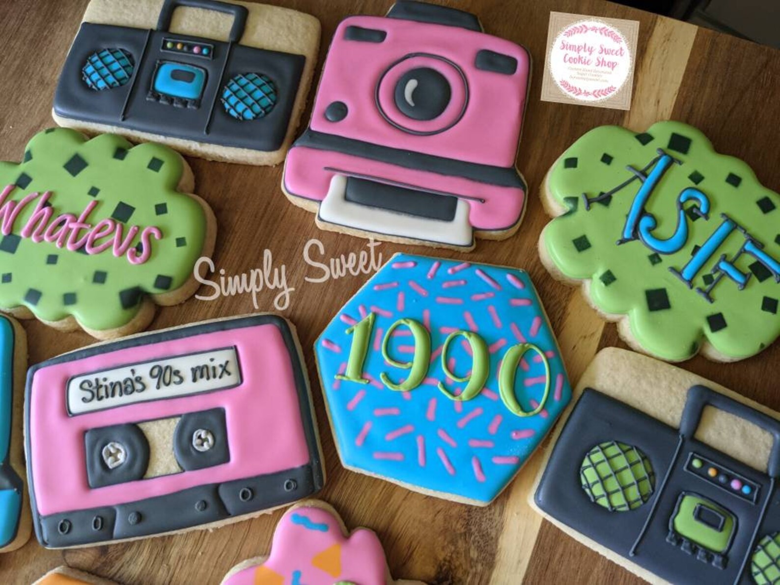90s Decade Birthday Cookies 48 Cookies - Etsy