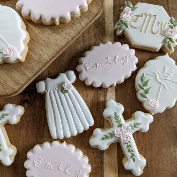 Baptism Cookies - Etsy
