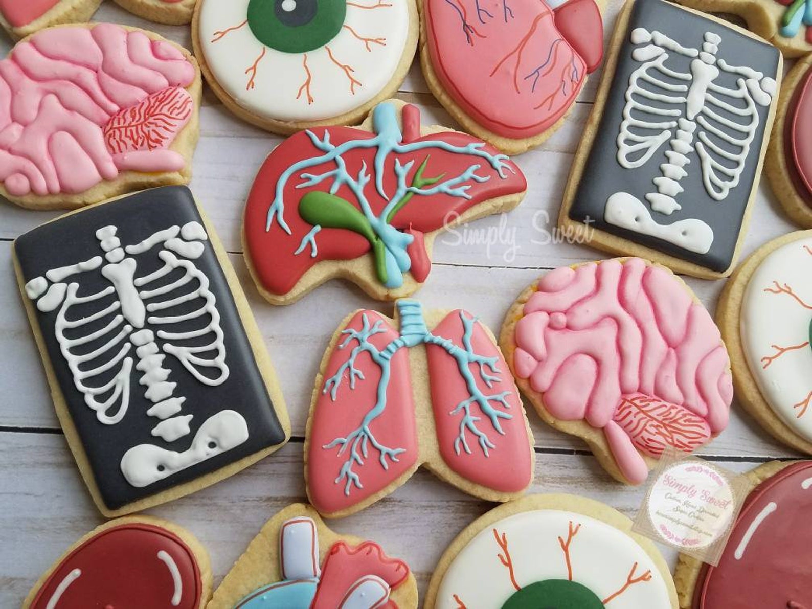 Organ/body Sugar Cookies 60 Cookies - Etsy