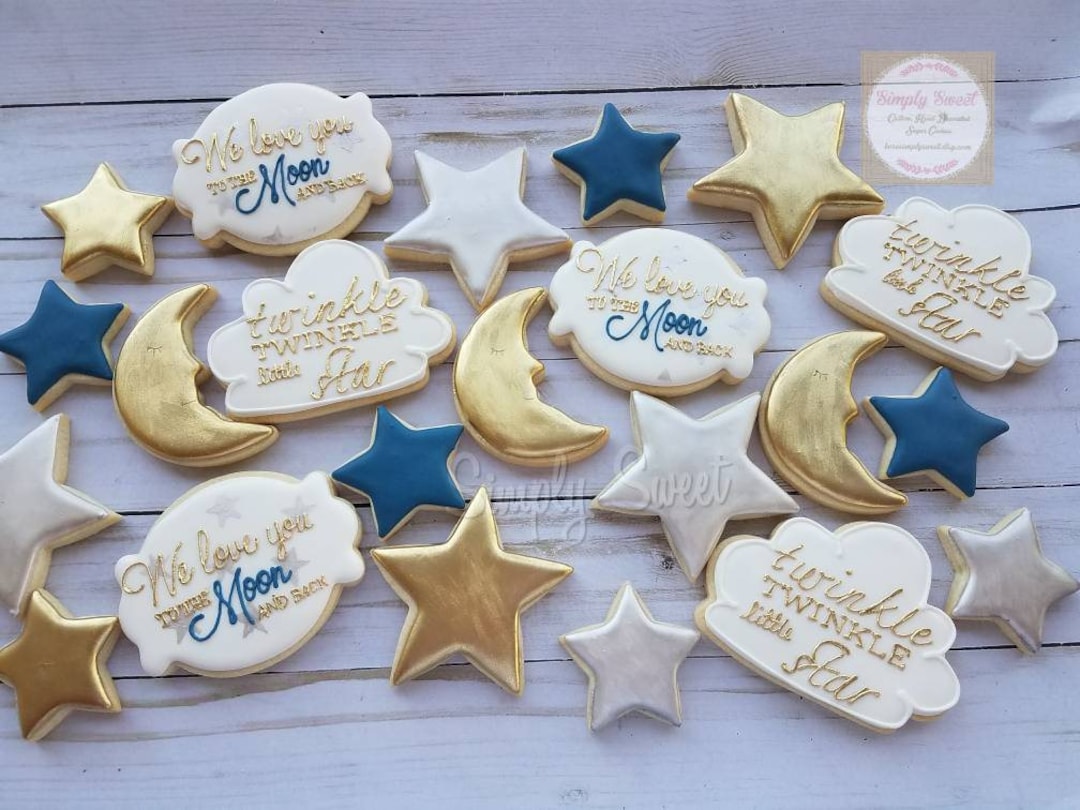 Twinkle Twinkle Little Star Cookies (48 Cookies) - Etsy