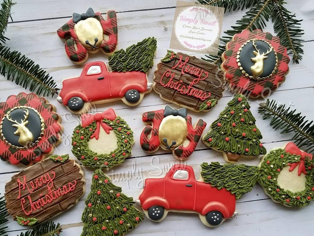 Red Truck Christmas Cookies 6 Dozen Cookies - Etsy
