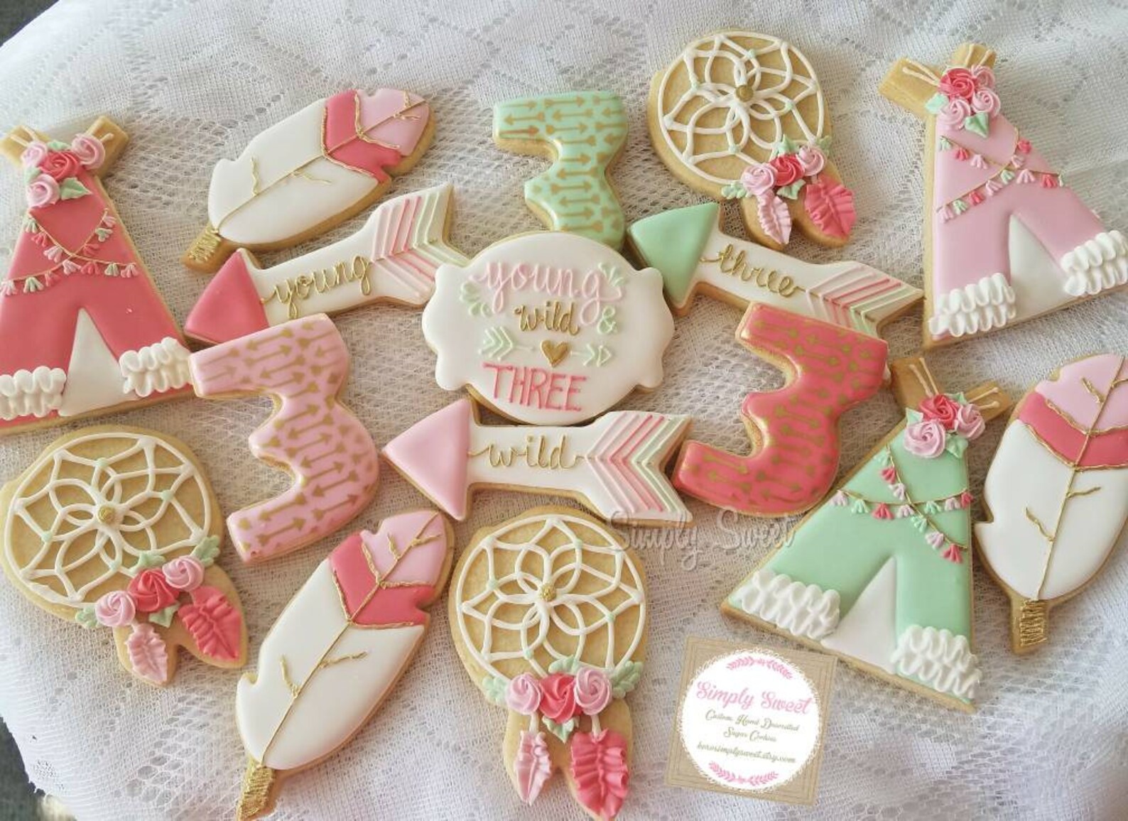 Young, Wild and Three Tribal Sugar Cookies - Etsy
