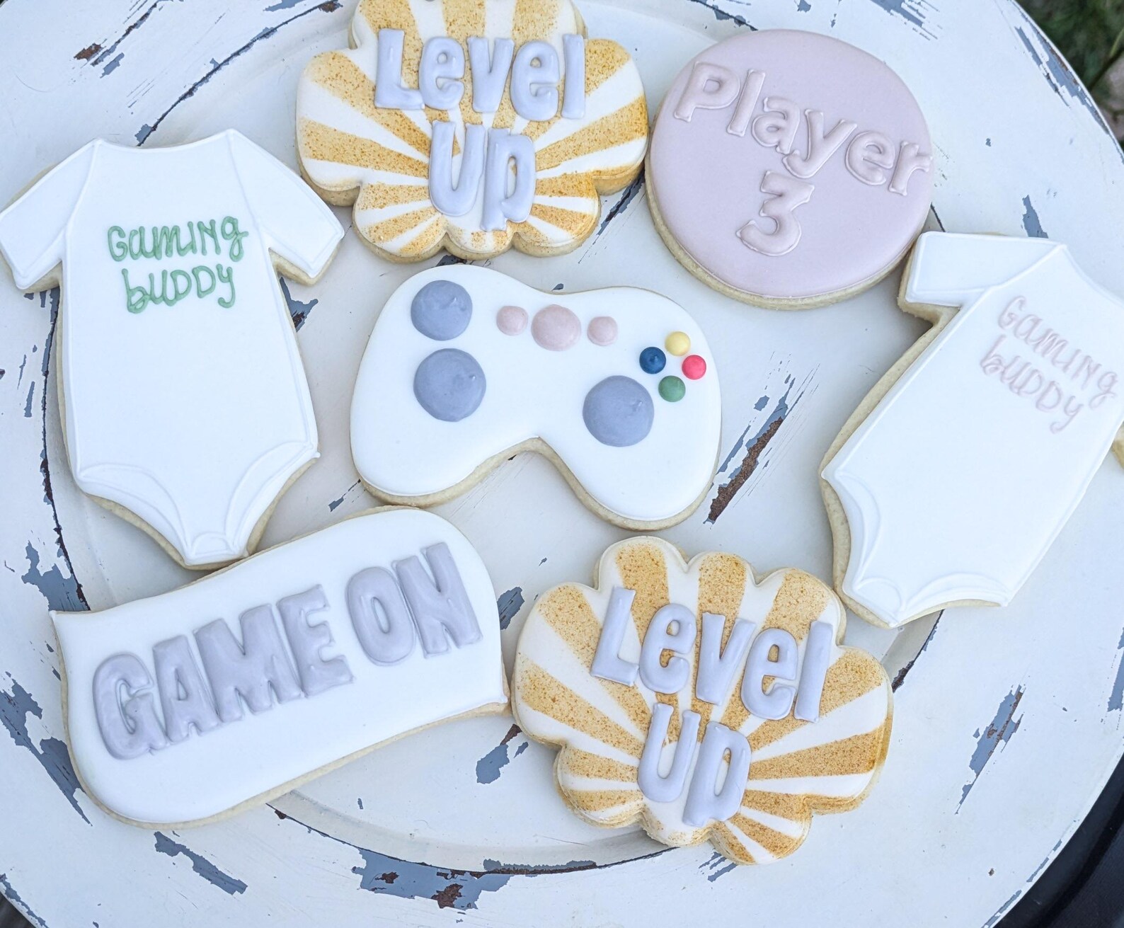 Video Game, Gamer Baby Shower Cookies ( 36 Cookies) - Etsy