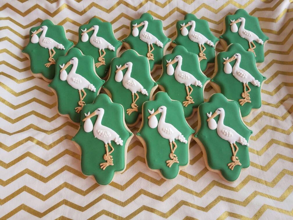 Stork Cookies (36 Cookies) - Etsy