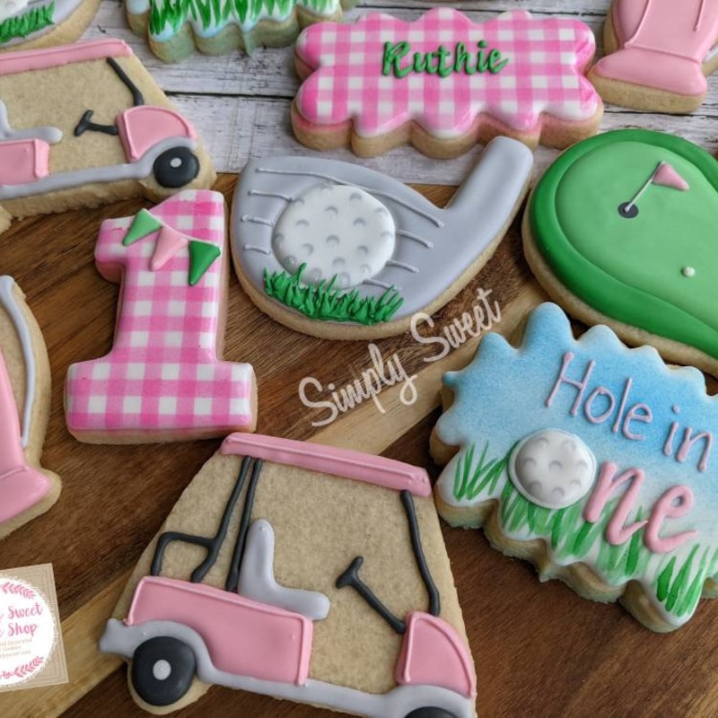 Golf Themed Cookies - Etsy