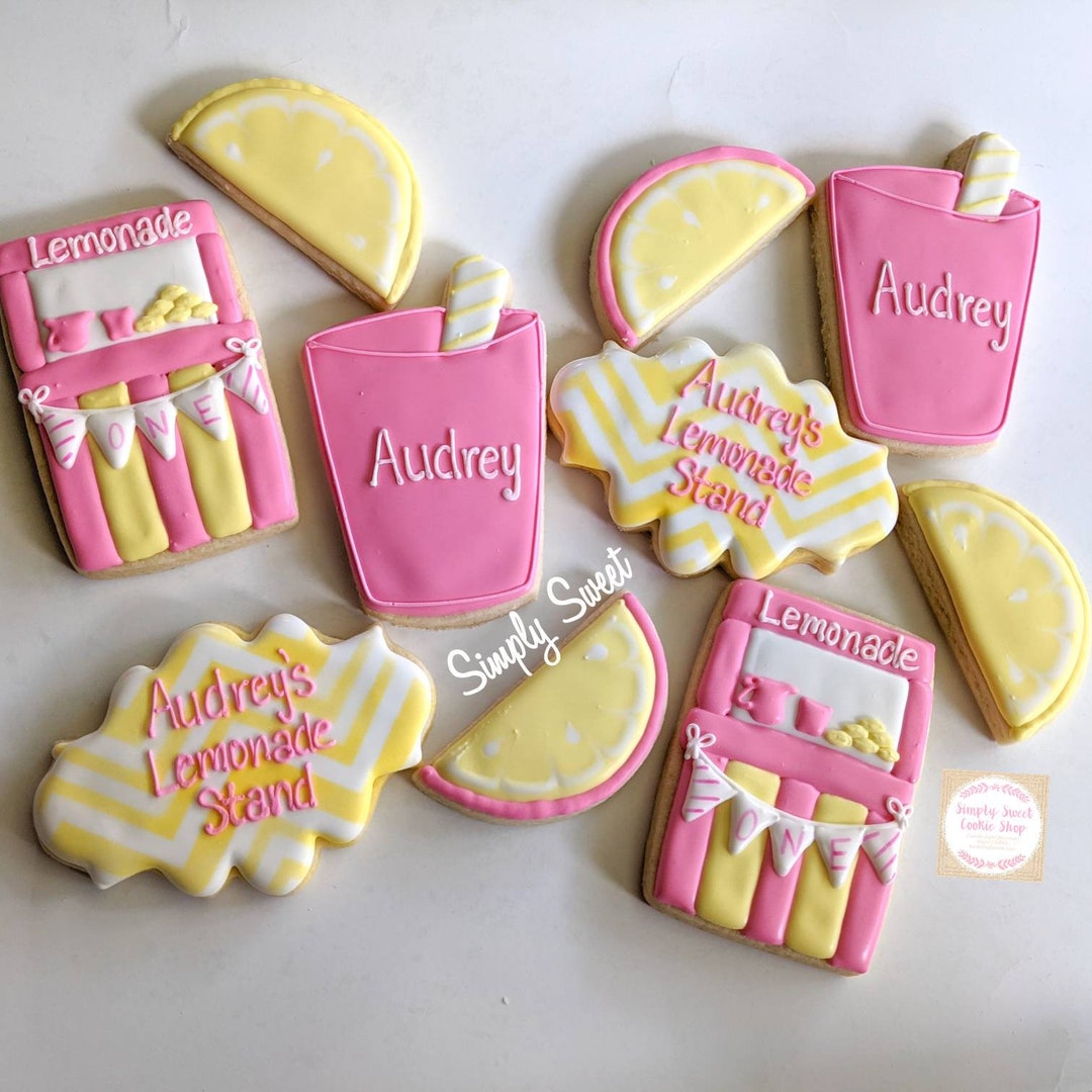 Lemonade Stand Cookies 30 Cookies - Etsy