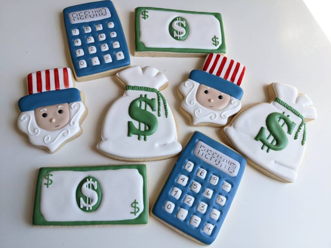 Tax Day Sugar Cookies/uncle Sam/accountant - Etsy