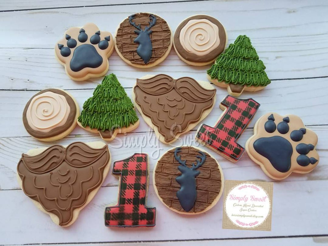 Lumberjack, Deer Themed Cookies (36 Cookies) - Etsy