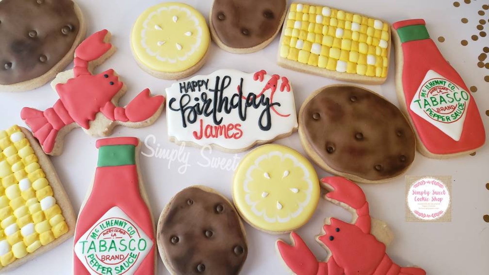 Low Country Boil, Picnic Sugar Cookies (36 Cookies) - Etsy