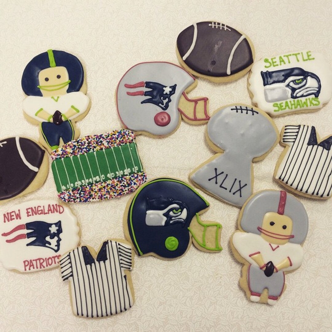 Football Sugar Cookies - Etsy