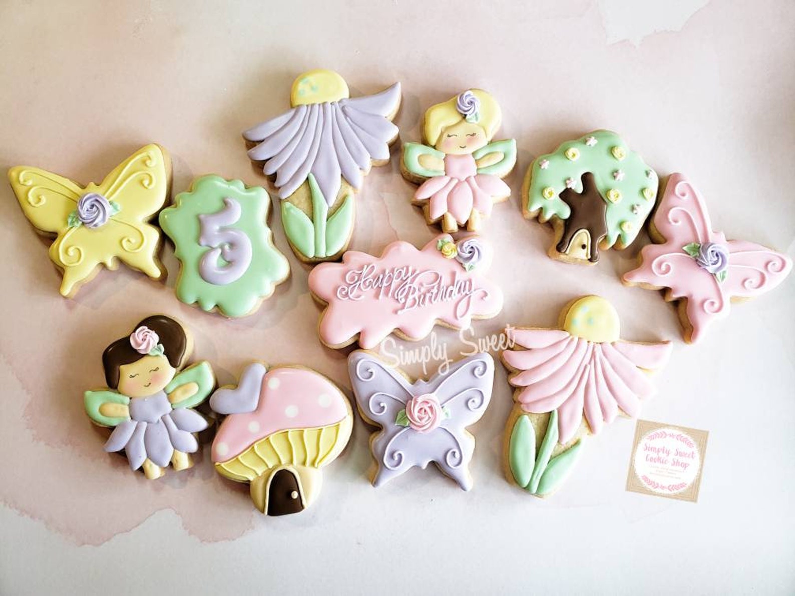 Woodland Fairy Cookies (36 Cookies) - Etsy