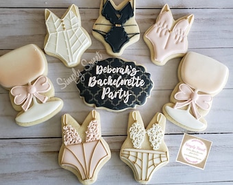 Adult Theme Cookie Favors Lingerie Cookies Bra Cookies - Etsy