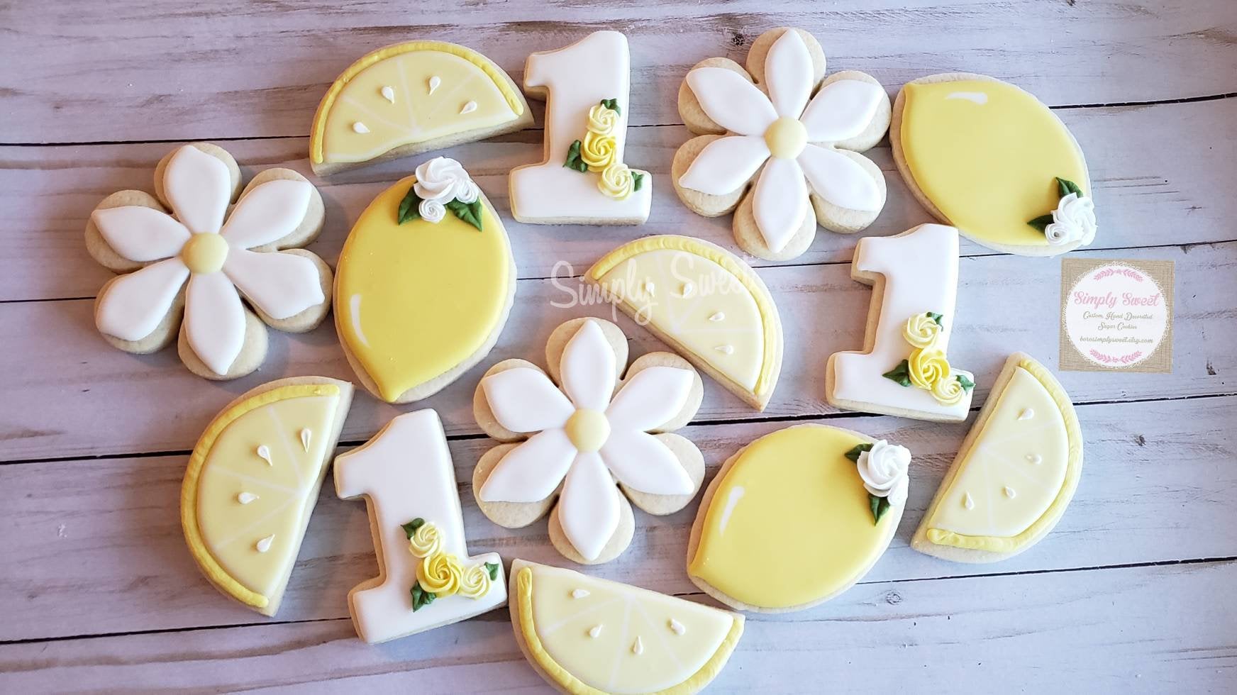 Lemon Themed Sugar Cookies (36 Cookies) - Etsy
