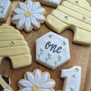 Busy Bee Birthday Cookies (50 Cookies) - Etsy
