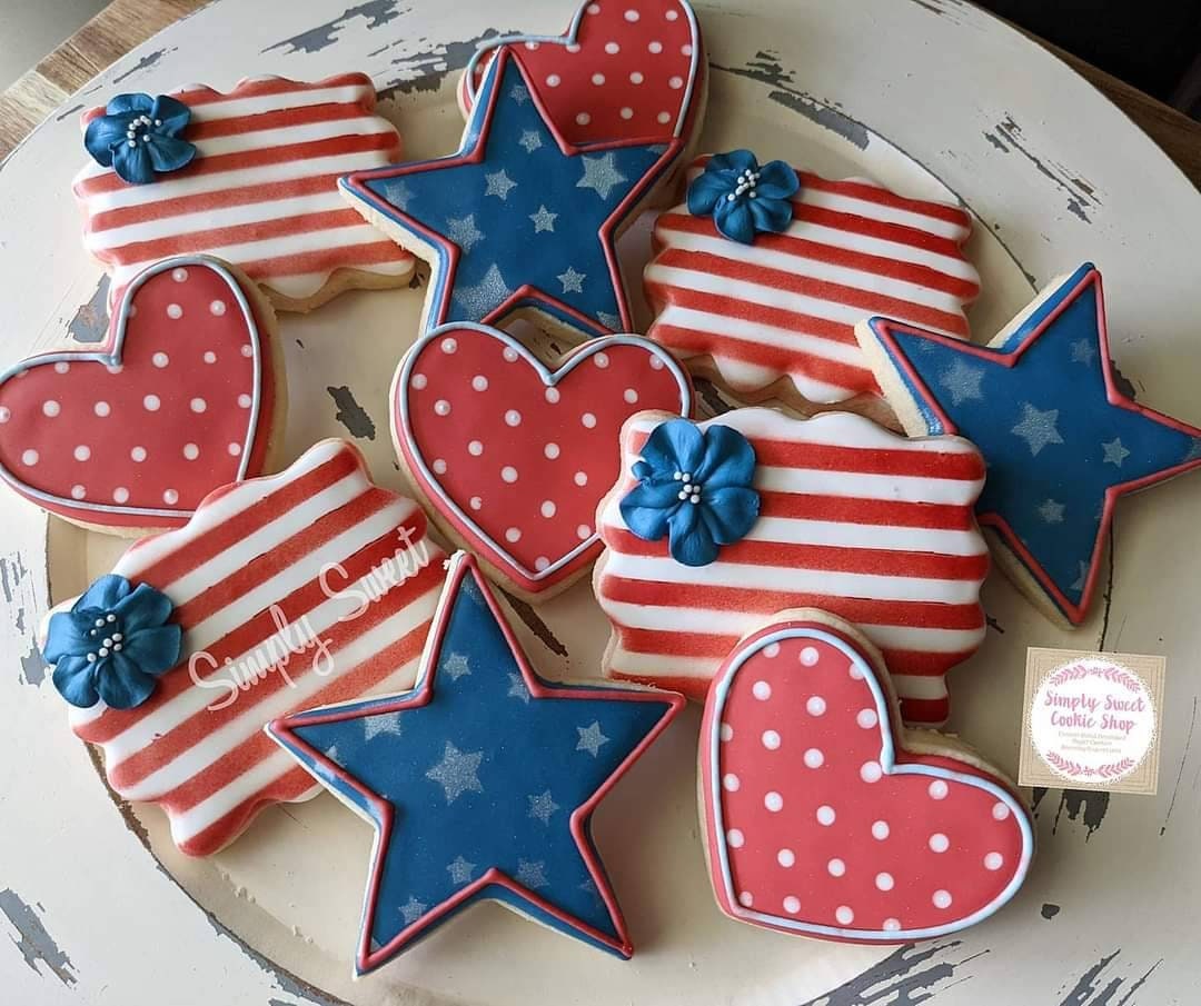 4th of July, Independence Day Cookies (36 Cookies) - Etsy