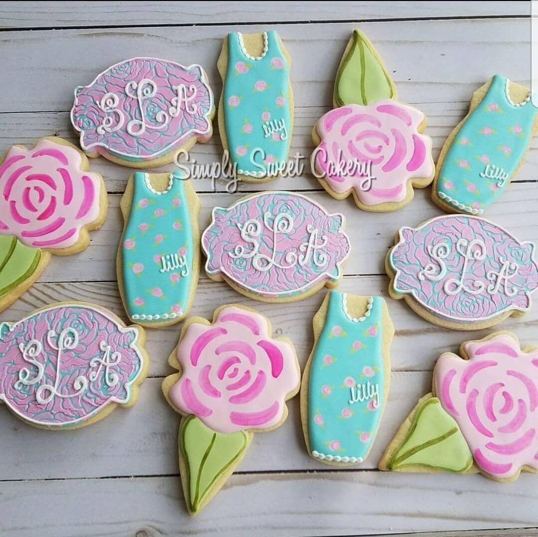 Lilly Inspired Bridal Cookies (55 Cookies) - Etsy