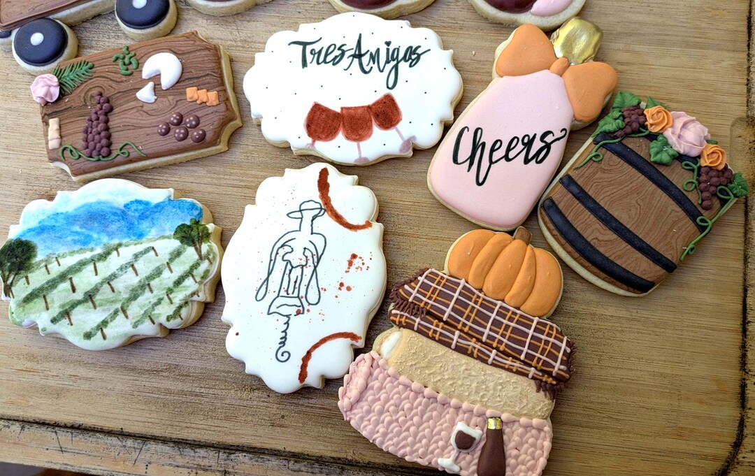Vineyard, Winery, Girls Trip Cookies 2 Dozen Cookies - Etsy