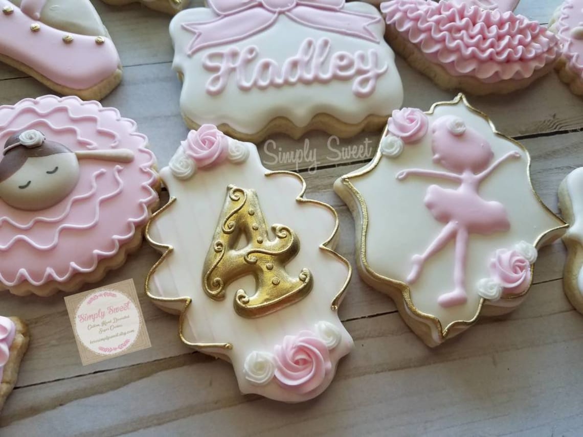 Ballerina/ballet Sugar Cookies 36 Cookies - Etsy